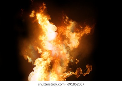 Fire Flames 3d Rendering Stock Illustration 691852387 | Shutterstock