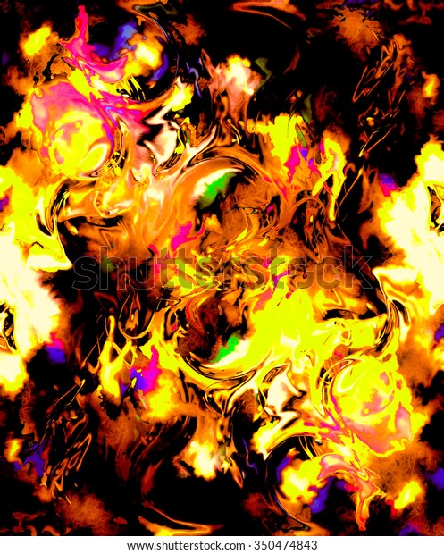Fire Flames Background Lava Structure Earth 스톡 일러스트 350474843 ...
