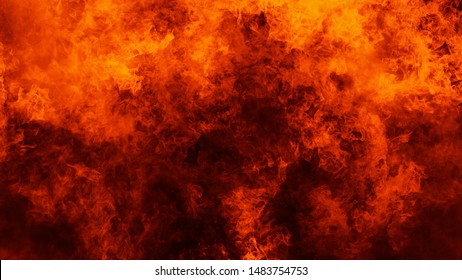 Fire Flames Texture On Isolated Black Stock Illustration 1483754753 ...