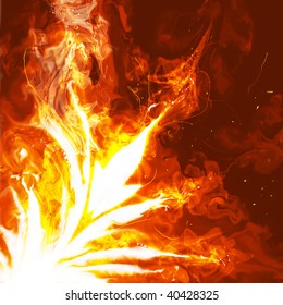 Fire Flower Stock Illustration 40428325 | Shutterstock