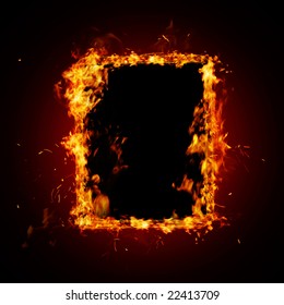 Fire Frame Stock Illustration 22413709 | Shutterstock