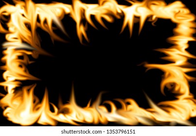 Fire Frame Flammable Stock Illustration 1353796151 | Shutterstock