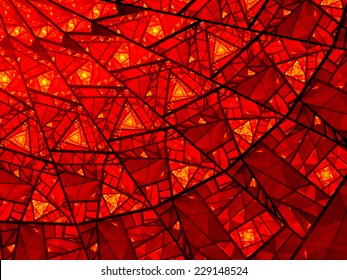 Fire Hell Stained Glass Computer Generated Stock Illustration 229148524 ...