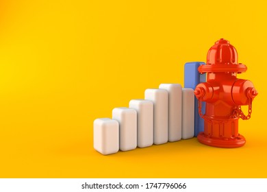 Fire Hydrant Chart Isolated On Orange Stock Illustration 1747796066 ...