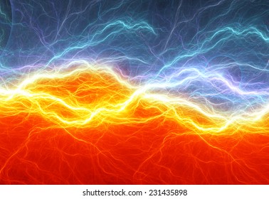 Fire Ice Abstract Lightning Background Stock Illustration 231435898 ...