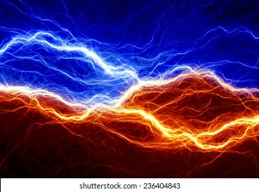 Fire Ice Abstract Lightning Background Stock Illustration 236404843 ...