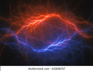 Fire Ice Element Cool Abstract Lightning Stock Illustration 632838767 ...