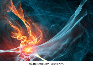 Fire Ice Explosion Background Stock Illustration 362287592 | Shutterstock