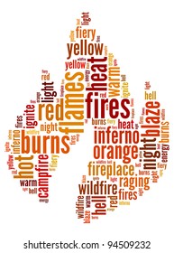Fire Infotext Composed Shape Fire 스톡 일러스트 94509232 | Shutterstock