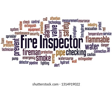 Fire Inspector Word Cloud Concept On Stock Illustration 1314919022 ...