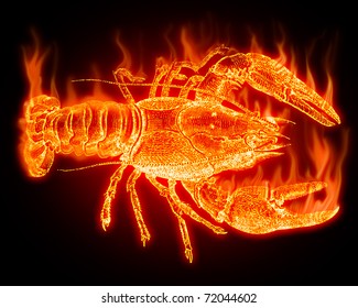 Fire Lobster Stock Illustration 72044602 | Shutterstock