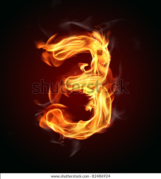 Fire Number 3 Stock Illustration 82486924 | Shutterstock