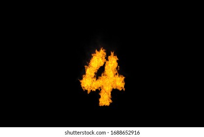 Fire Number 4 Logo Hell Stock Illustration 1688652916 | Shutterstock