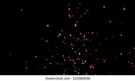 Fire Particles Image Stock Illustration 1232800048 | Shutterstock