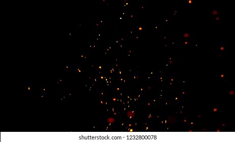 Fire Particles Image Stock Illustration 1232800078 | Shutterstock