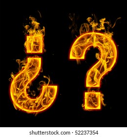 Fire Question Mark Check All Fire 스톡 일러스트 52237354 | Shutterstock