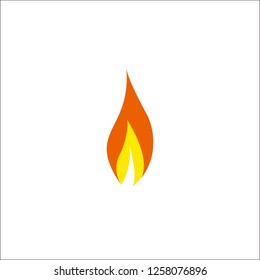 Fire Simple Logo Stock Illustration 1258076896
