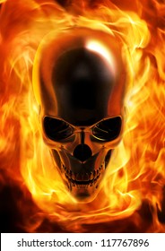Fire Skull Stock Illustration 117767896 | Shutterstock