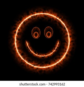 Fire Smiley Stock Illustration 742993162 | Shutterstock