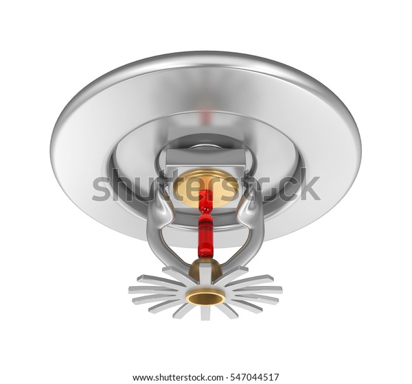 Fire Sprinkler Isolated 3d Rendering Stock Illustration 547044517 ...