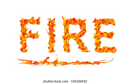Fire Alphabet Stuvwx Stock Vector (Royalty Free) 25534297