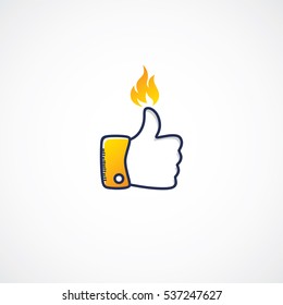 Fire Thumb Theme Stock Illustration 537247627 | Shutterstock