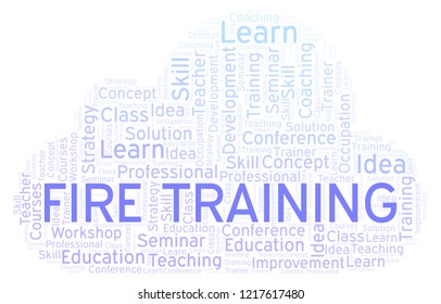 Fire Training Word Cloud Stock Illustration 1217617480 | Shutterstock