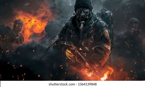 Ilustrasi Stok Fire War Army 1364139848 | Shutterstock