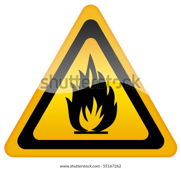 Fire Warning Sign Stock Illustration 55167262 | Shutterstock