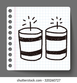 Firecrackers Doodle Drawing Stock Illustration 320260727 | Shutterstock