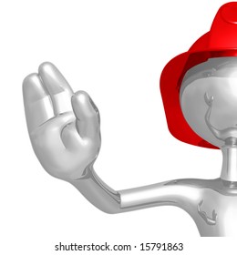 Fireman Stop Gesture Stock Illustration 15791863 | Shutterstock