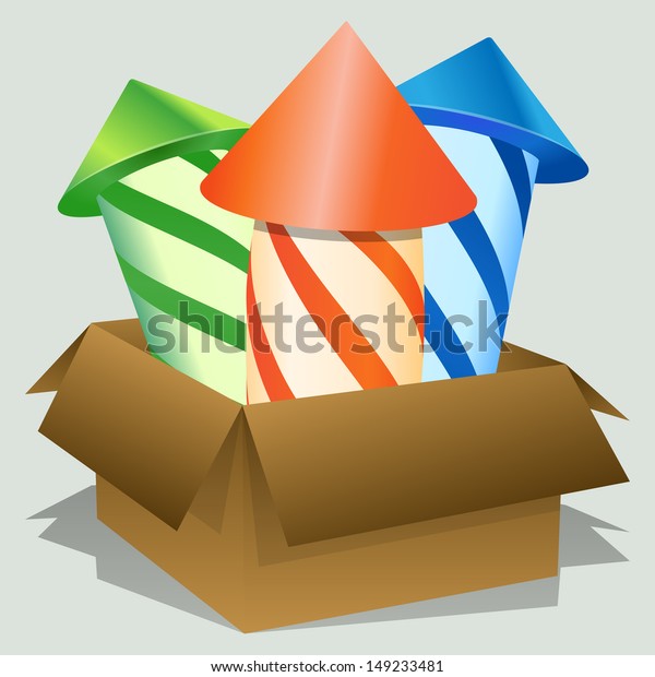 Fireworks Box Stock Illustration 149233481 | Shutterstock