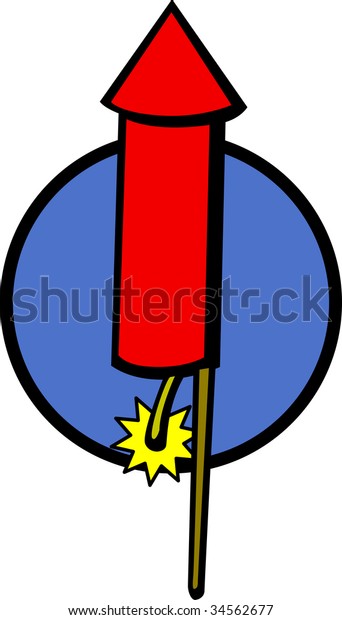 Fireworks Rocket Stock Illustration 34562677