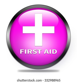 First Aid Button Isolated Stock Illustration 332988965 | Shutterstock