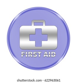 First Aid Button Isolated 3d Illustration Stock Illustration 622963061 ...