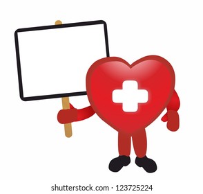 First Aid Heart Board Stock Illustration 123725224 | Shutterstock