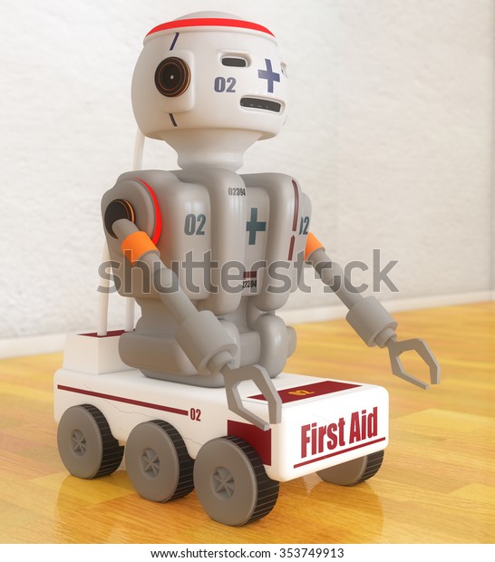 First Aid Robot Stock Illustration 353749913 | Shutterstock