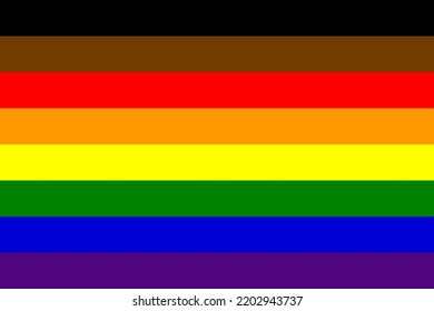 First Version Rainbow Lgbt Flag 2017 Stock Illustration 2202943737 ...