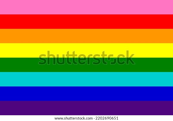 First Version Rainbow Lgbt Flag 1978 Stock Illustration 2202690651 ...