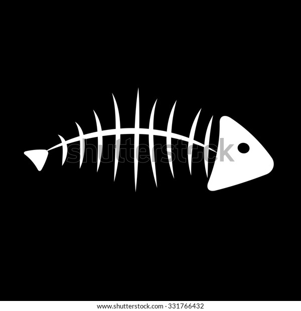 Fish Bone Background Illustration Stock Illustration 331766432 ...