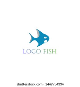 Fish Logo Interesting Example Picture Children Stock Illustration ...