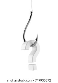 Fishing Hook Question Mark Isolated On Stock Illustration 749935372 ...