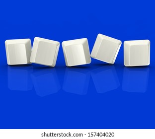 Five Blank Blocks Showing Background 5 Stock Illustration 157404020 ...