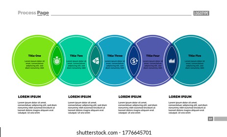 Five Circles Process Chart Template Business Stock Illustration ...
