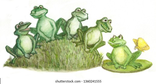 923 Five frogs Images, Stock Photos & Vectors | Shutterstock