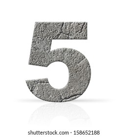 Number 5 3d Rendering Texture Space Stock Illustration 560967496