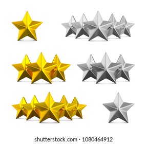 Five Star Rating Different Rows One 스톡 일러스트 1080464912 | Shutterstock