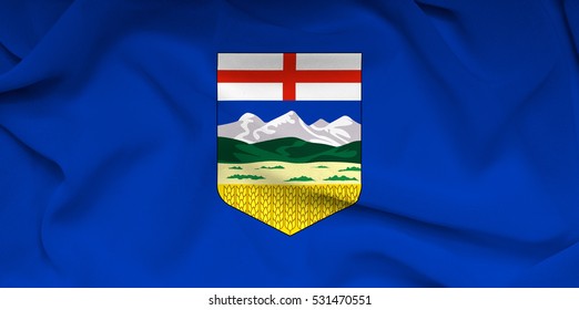 Illustrated Drawing Flag Alberta: ilustración de stock 206666125 ...