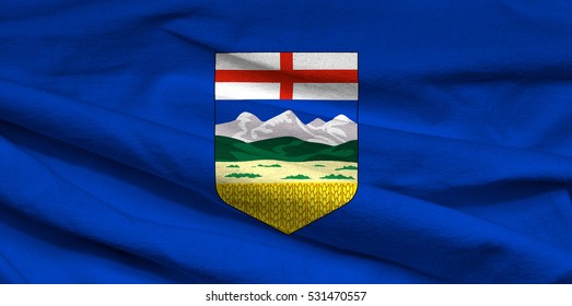 Illustrated Drawing Flag Alberta: ilustración de stock 206666125 ...