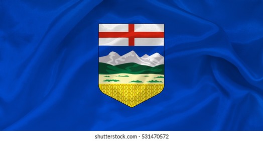 Illustrated Drawing Flag Alberta: ilustración de stock 206666125 ...